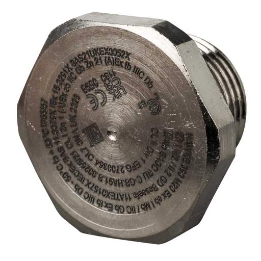 Hawke M20 390 EXE / EXT Hex Head Nickel Plated Brass Stopping Plug ...