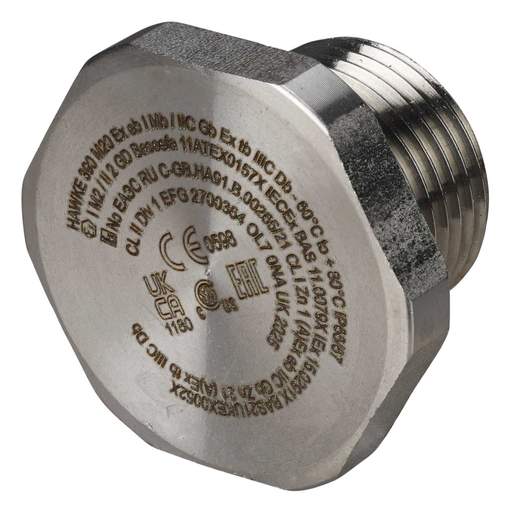 Hawke M20 390 EXE / EXT Hex Head Stainless Steel Stopping Plug (Sold in ...