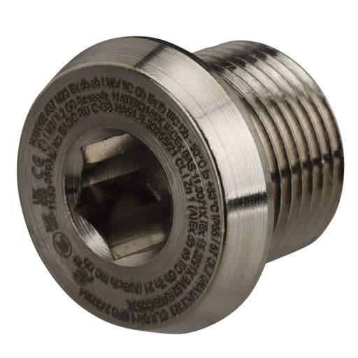 Hawke M20 487 EXD / EXE Dome Head Nickel Plated Brass Stopping Plug ...
