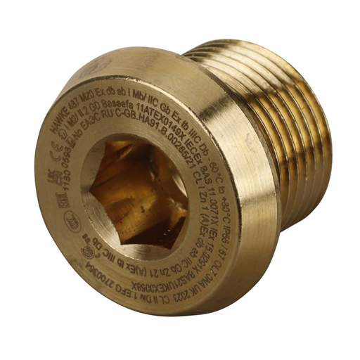 Hawke M20 487 EXD / EXE Dome Head Brass Stopping Plug (Sold in 1's ...