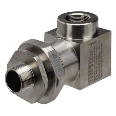Hawke M25(M) x M25(F) EXD/EXE Plated Brass Swivel 90° Elbow and ...