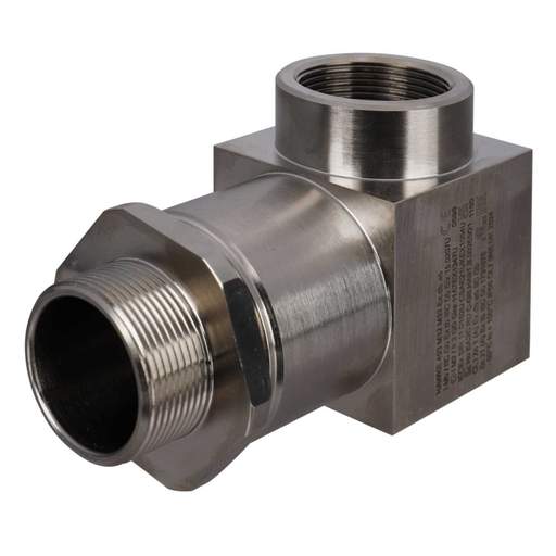 Hawke M32 Male x M32 Female EXD/EXE Nickel Plated Brass Swivel 90 ...