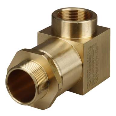 Hawke M32 Male x M32 Female EXD/EXE Brass Swivel 90° Elbow (Sold in 1's ...