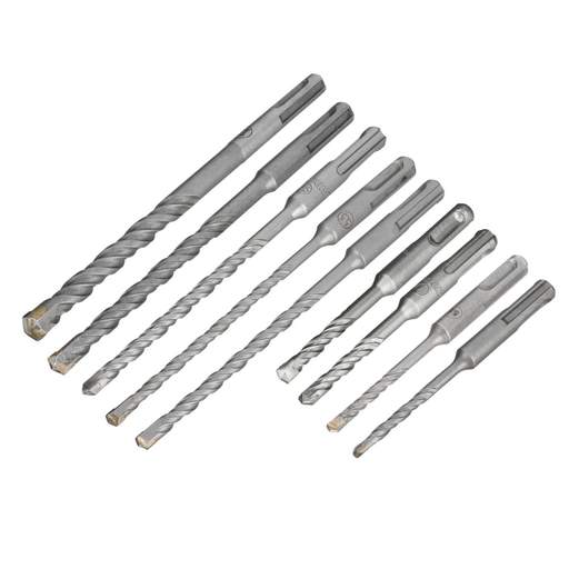 Starrett 9 Piece SDS Plus 2 Point Drill Set (KBPSK09) | CEF