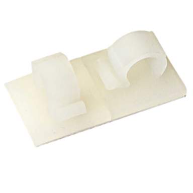 Hellermann 19mm x 19mm Self Adhesive Clips (Pack of 100) (151-13019) | CEF