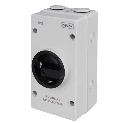 Hylec 16A DC 4 Pole Surface Mounting Rotary Isolator Plastic Enclosure ...