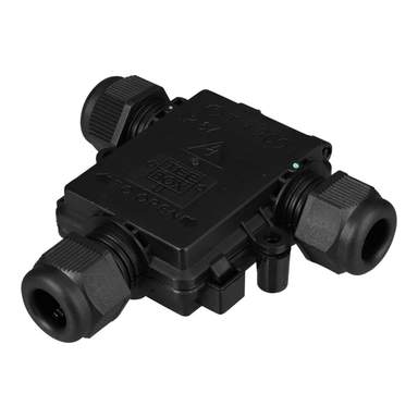 Hylec 16A Tee Junction Box IP67 Black (THK.200.C2E-W) | CEF