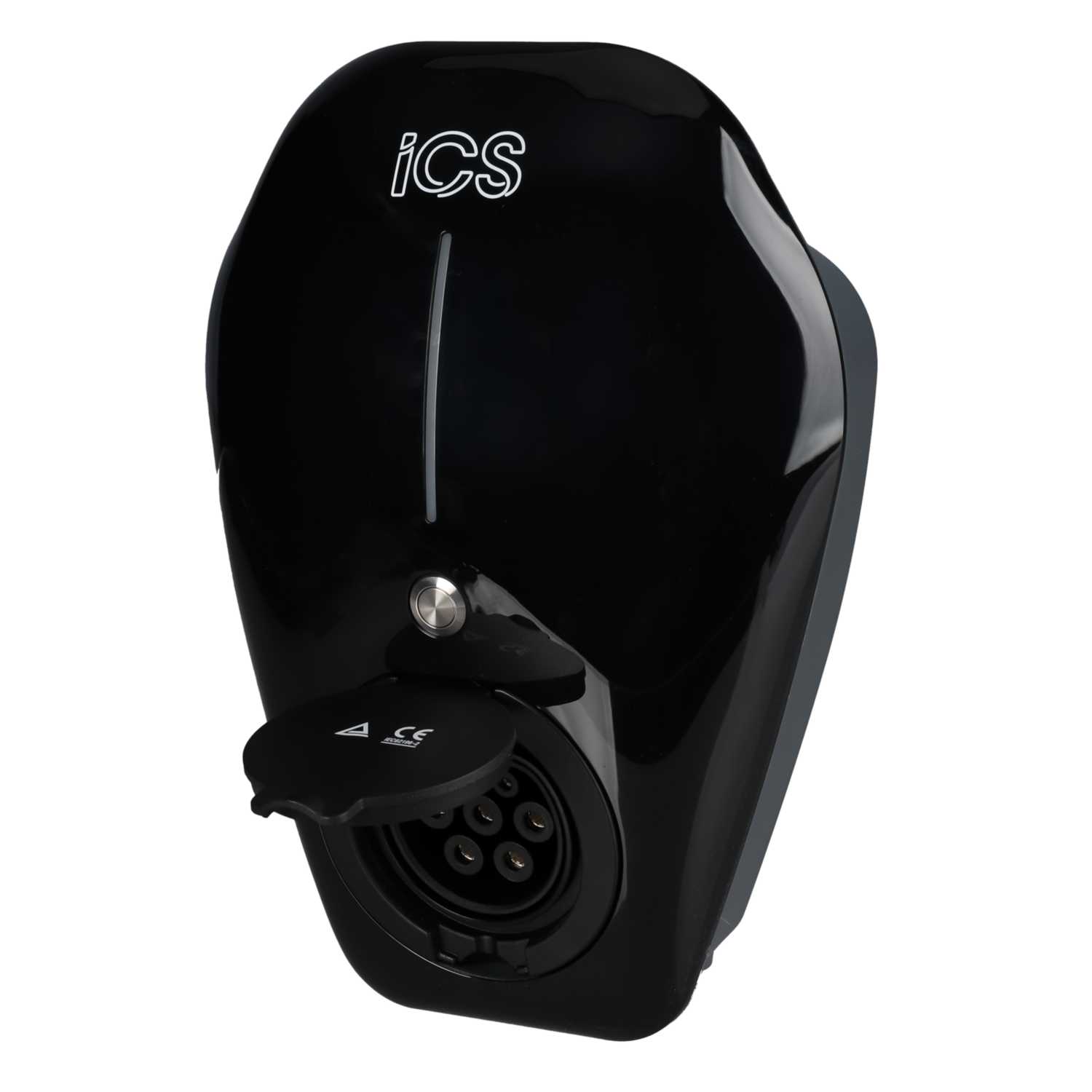 ICS 7kW AC Intelligent EV Charger with 32A Type 2 Socket Black (ICSH7D) | CEF