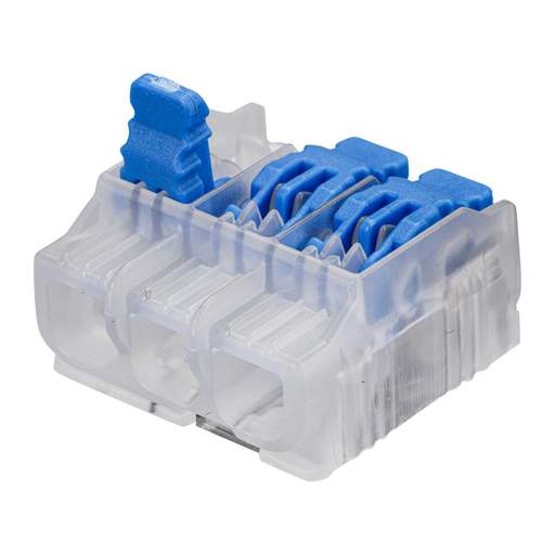 Ideal GenII 3 Way Wire Connector 4mm Terminal Block (Pack of 40) (30 ...