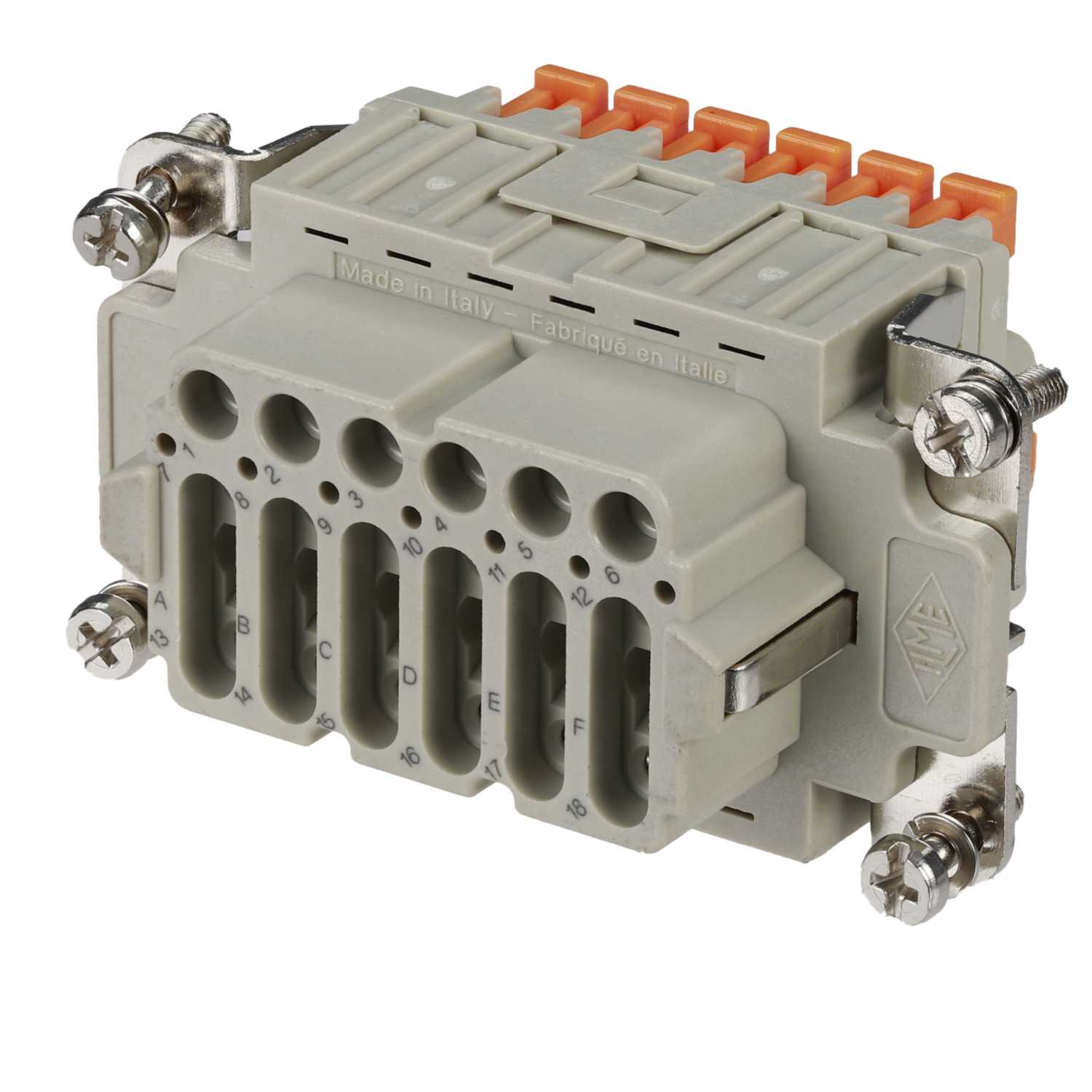 Ilme 10A 18 Pole + E Female Insert Spring Terminal Connector (CDSHF18 ...