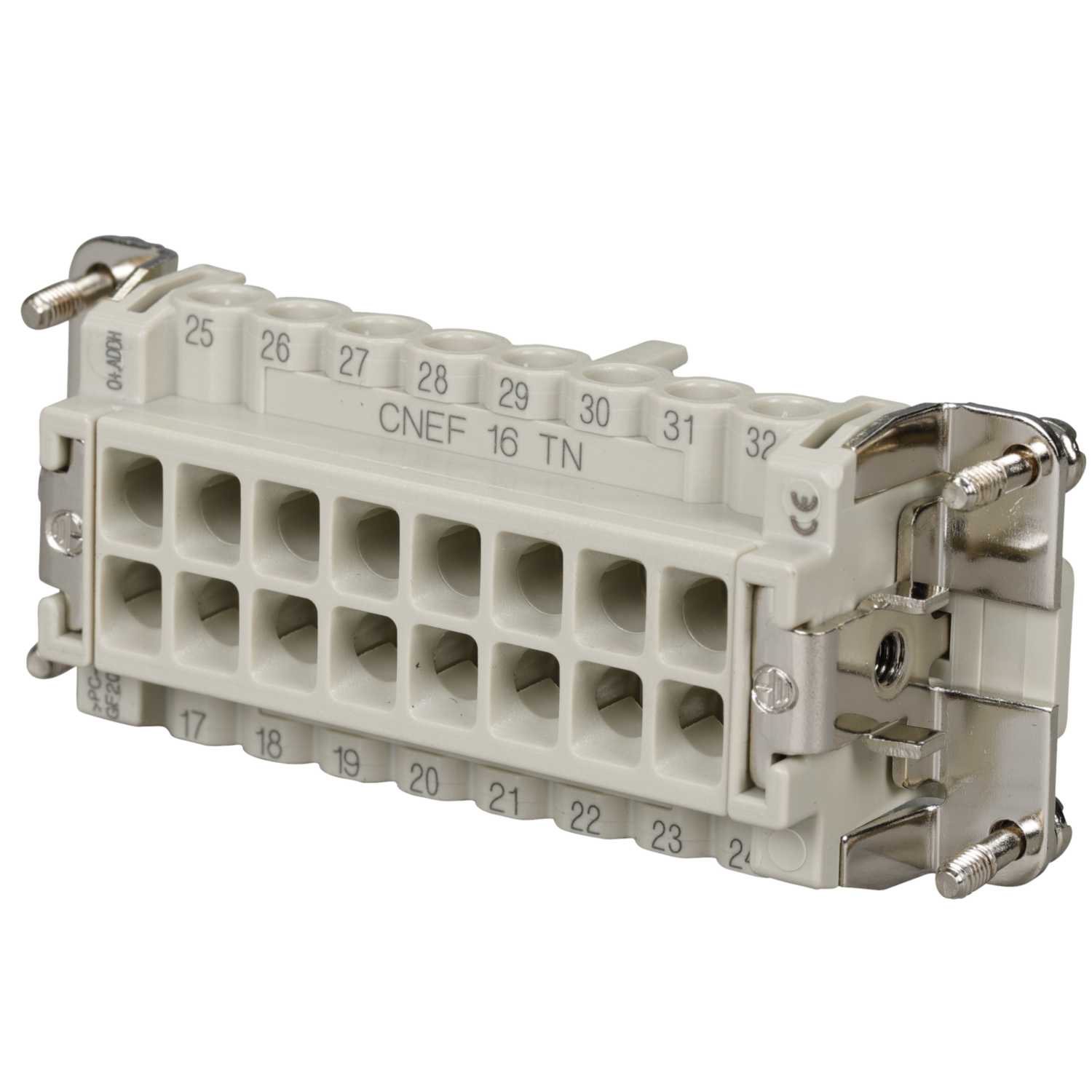 Ilme 16A 16 Pole + E Female Insert for Screw Terminal Connectors (1-16 ...