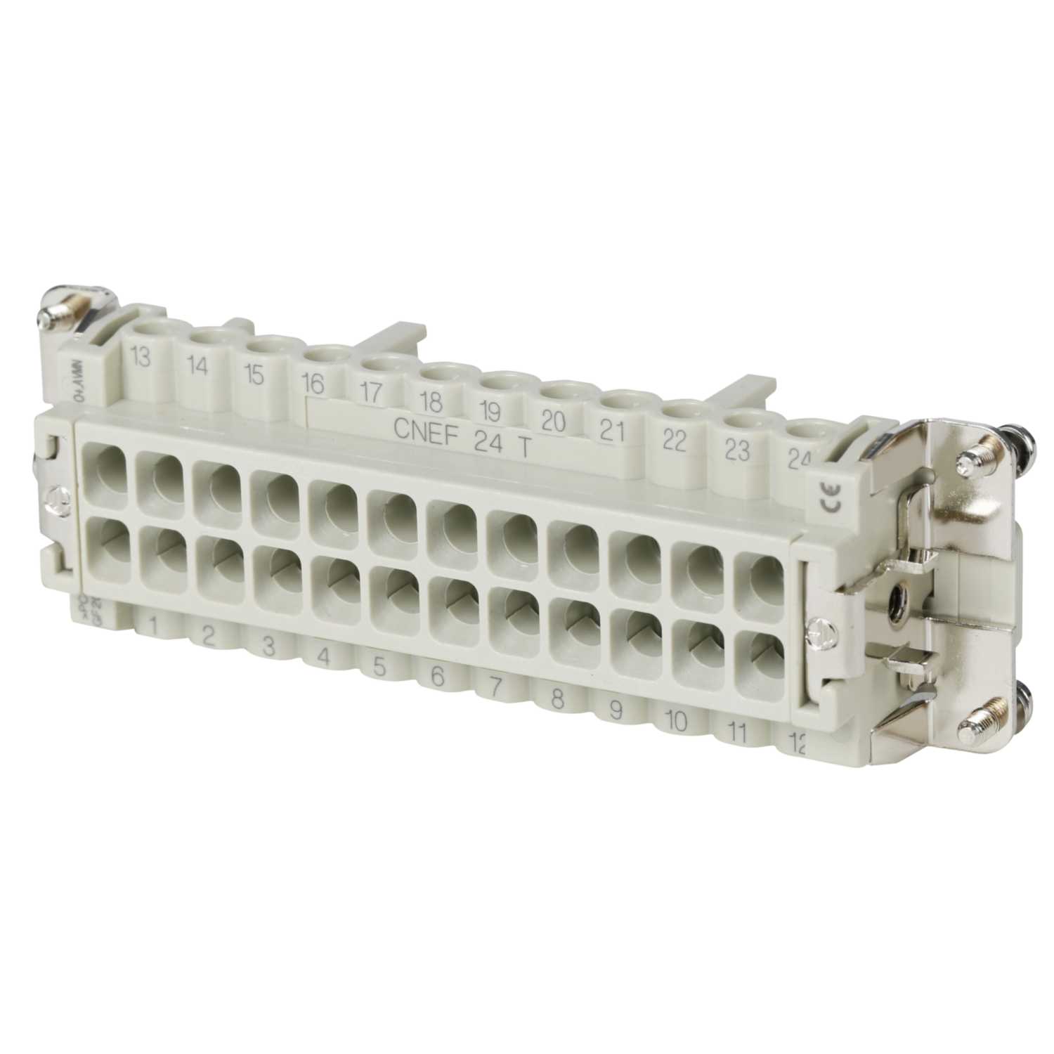Ilme 16A 24 Pole + E Female Insert for Screw Terminal Connectors (1-24 ...