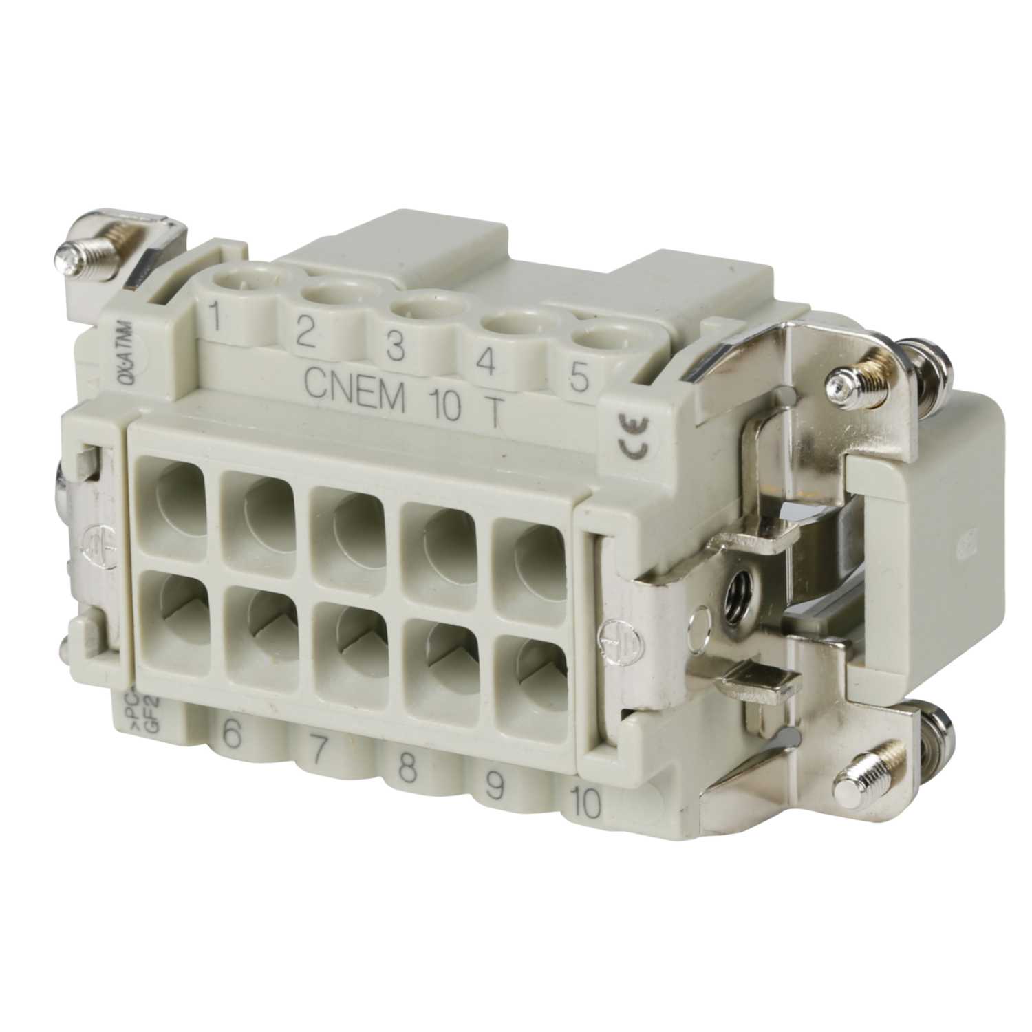 Ilme 16A 10 Pole + E Male Insert Screw Terminal Connector (1-10 ...