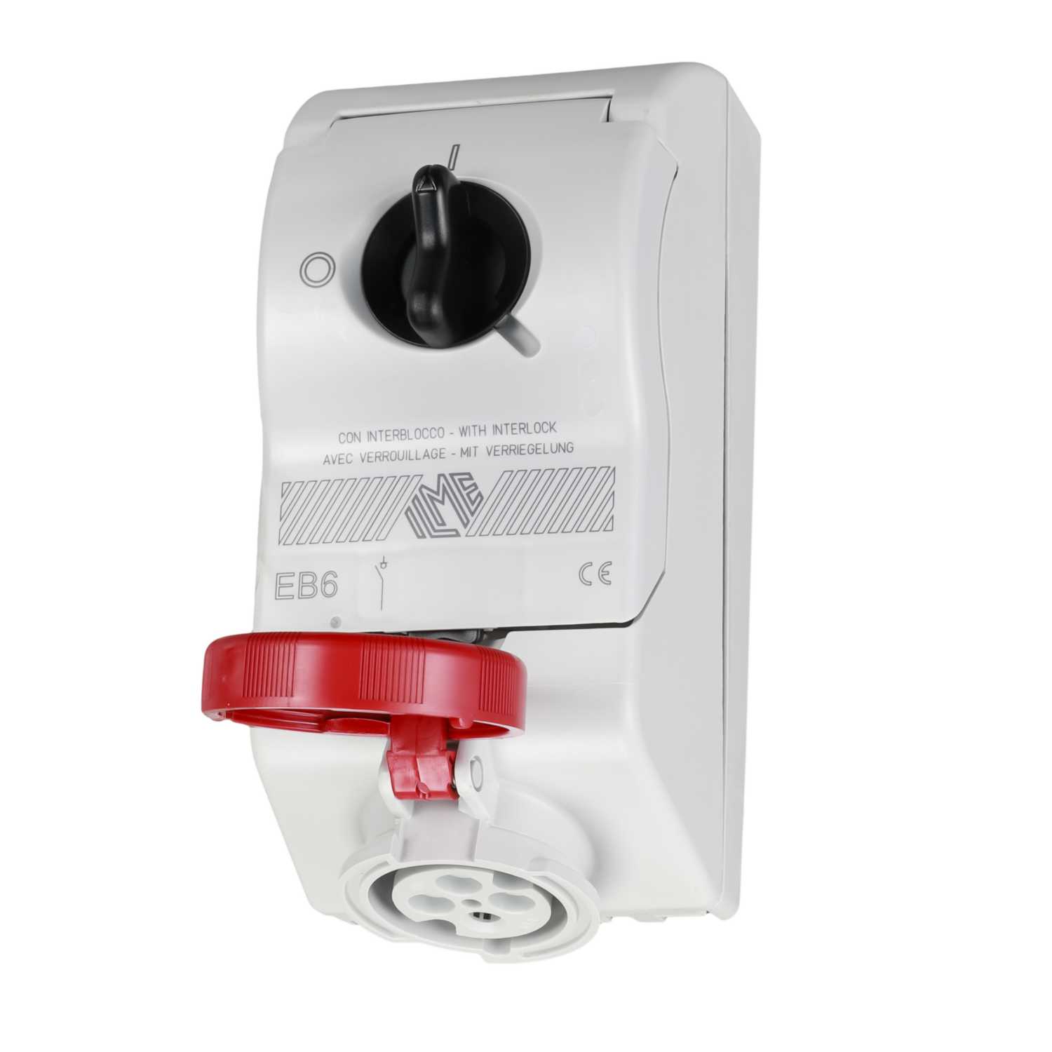 Ilme EB6 16A 3P+E 415V Interlocked Socket IP66 (KI1664EB6) | CEF