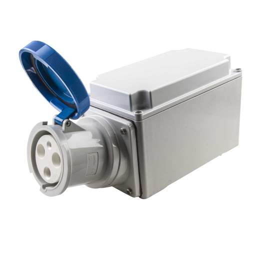 Ilme 125A 2P+E 230V Wall Mounted Socket IP67 (PEW12563PP) | CEF