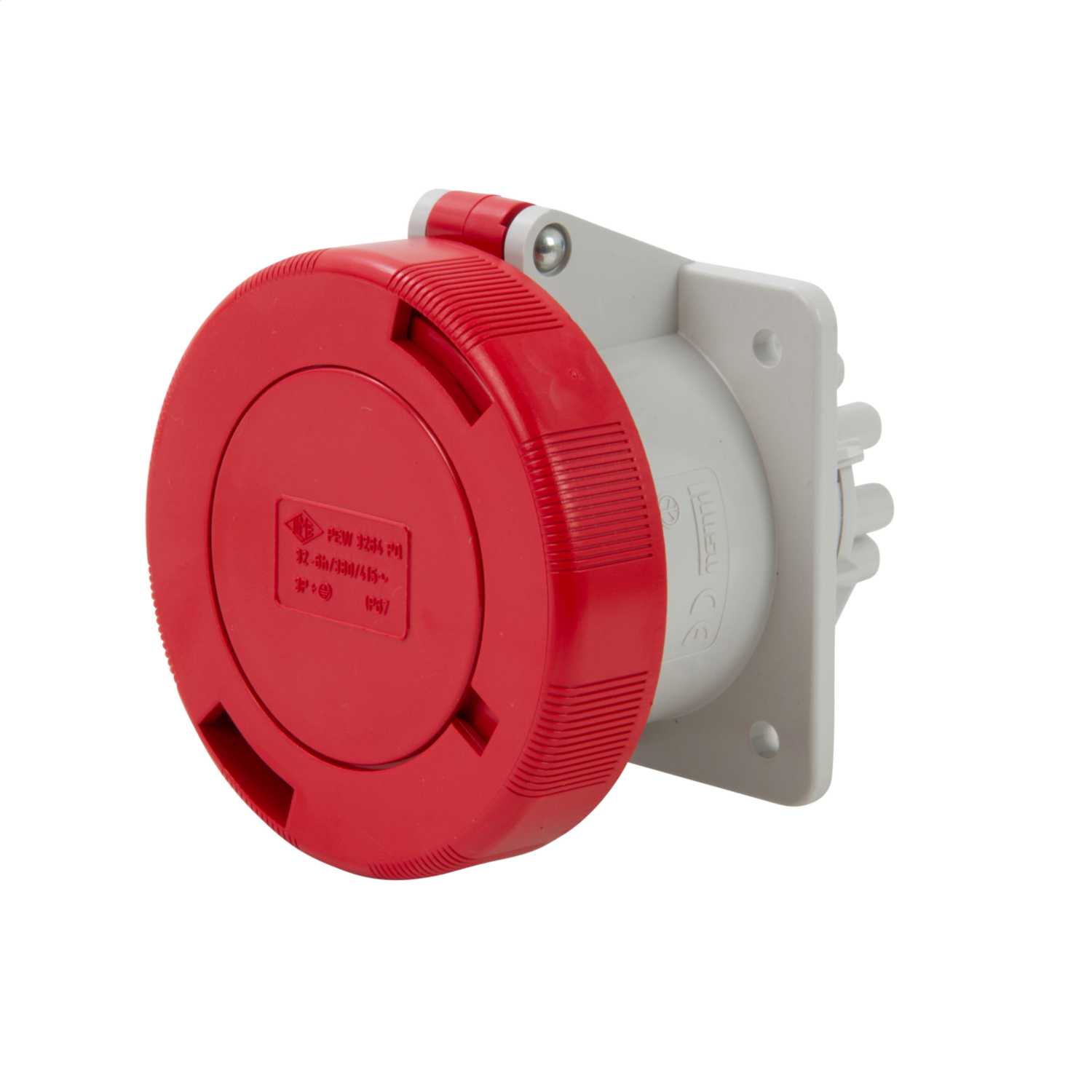 Ilme 32A 3P+E 415V Panel Mounted Socket IP67 (PEW3264PQ) | CEF
