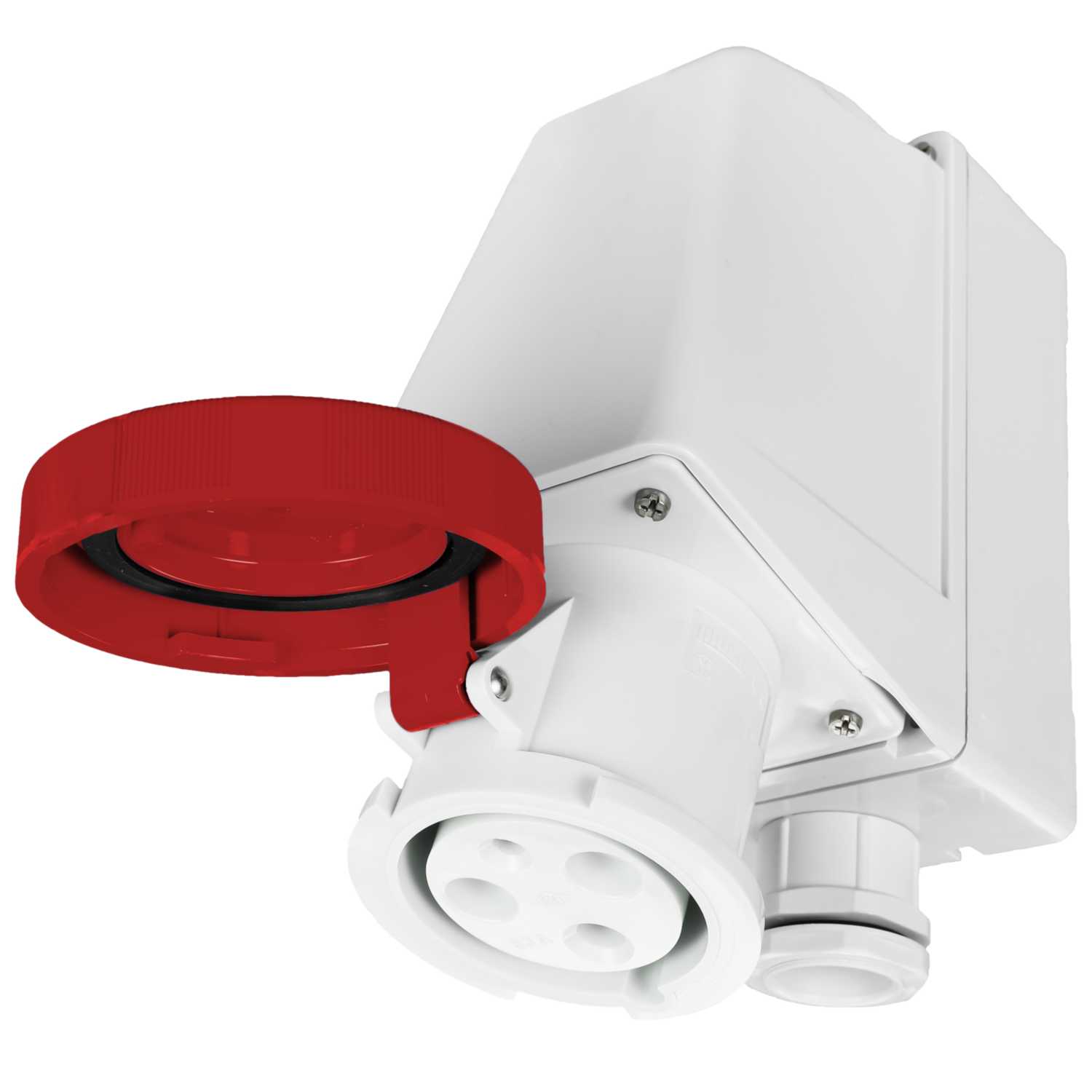 Ilme 63A 3P+N+E 415V Wall Mounted Socket IP67 (PEW6365PP) | CEF
