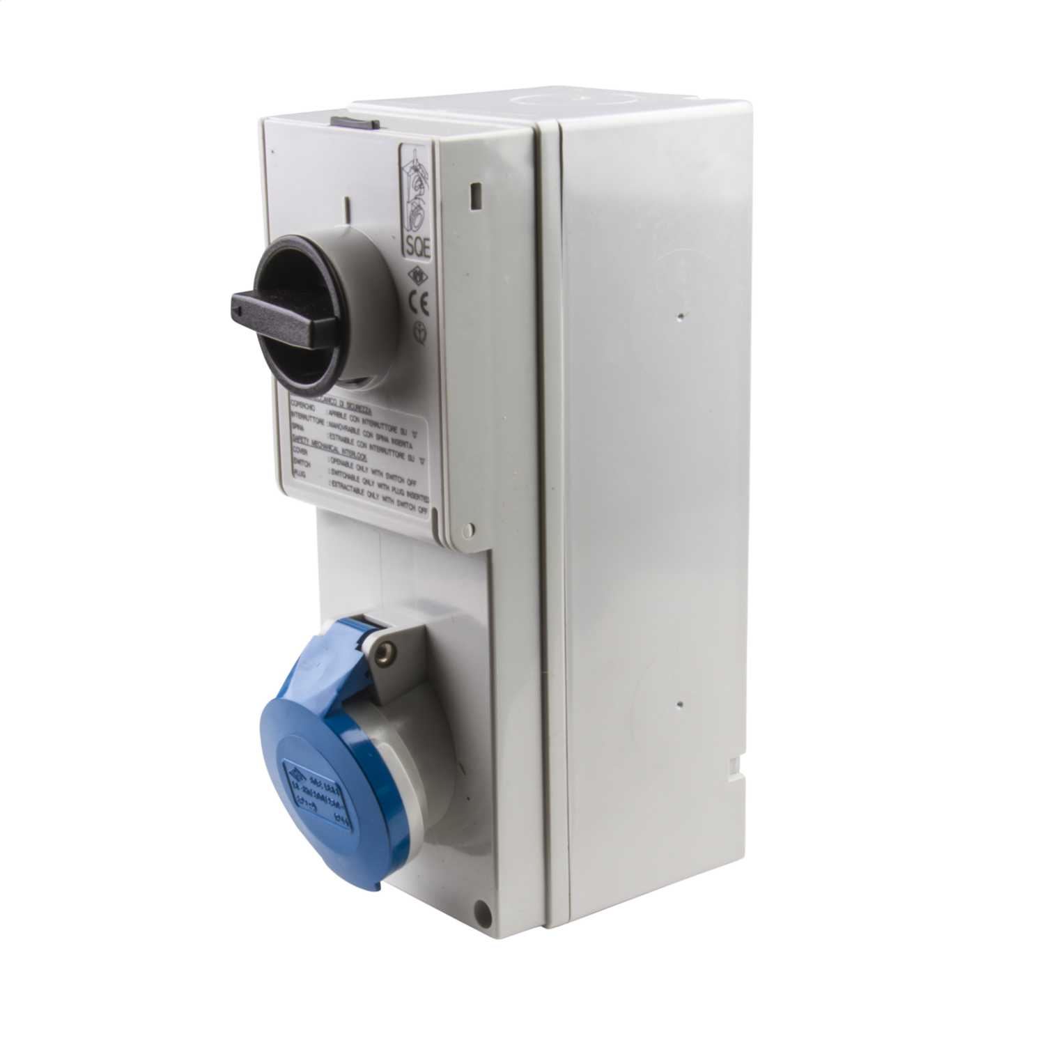 Ilme 16A 2P+E 230V Interlocked Switched Socket IP44 (SQE1663C) | CEF