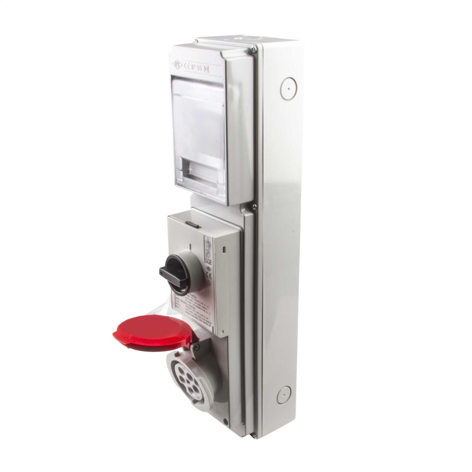 Ilme 16A 3P+N+E 415V Interlocked Switched Socket with RCD Compartment ...