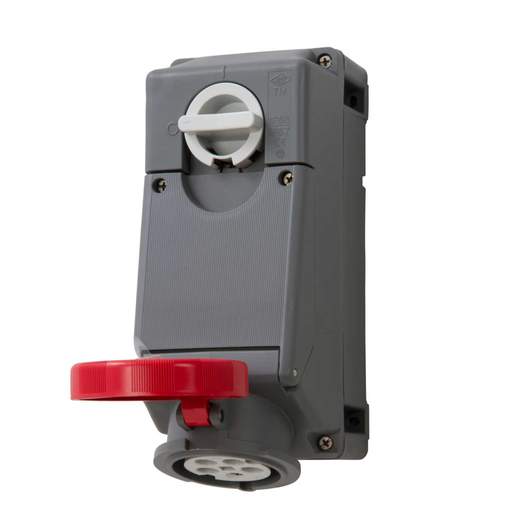 Ilme 32A 3P+N+E 415V Compact Interlocked Switched Socket IP67 ...