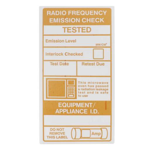 Industrial Signs Microwave Emission Labels (Roll of 100) (CE163100R) | CEF