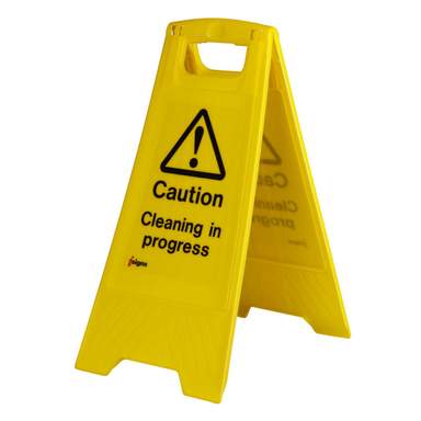 Industrial Signs 'Caution Cleaning in Progress' Free Standing Floor ...