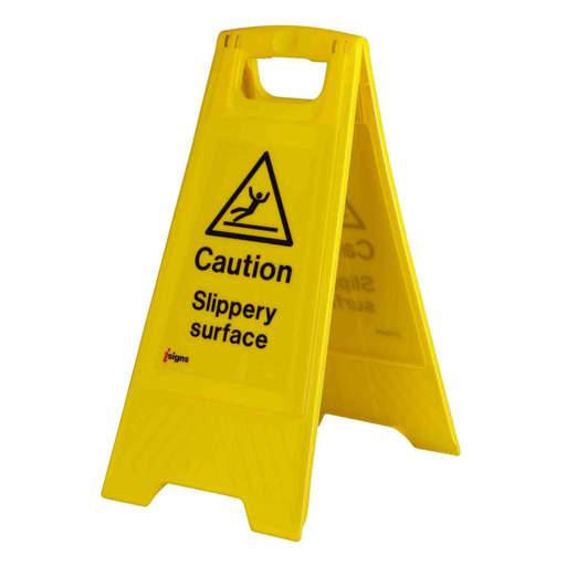 Industrial Signs 'Caution Slippery Surface' Free Standing Floor Sign ...