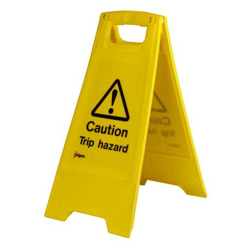 Industrial Signs 'Caution Trip Hazard' Free Standing Floor Sign (FS7) | CEF