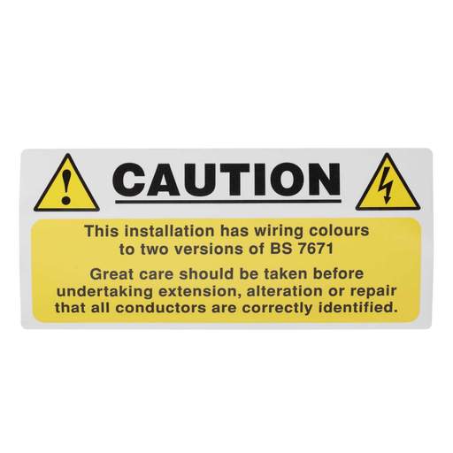 Industrial Signs 130mm x 60mm Caution Mixed Cable Label (Roll of 100 ...
