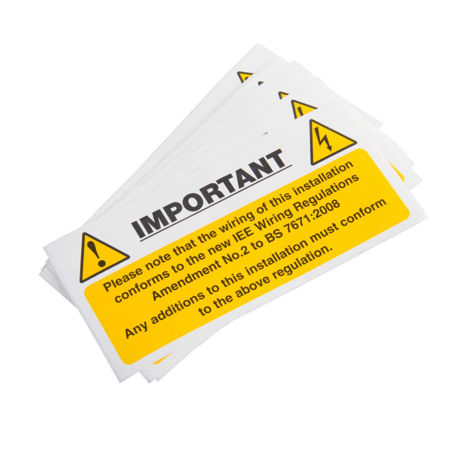 Industrial Signs 130mm x 60mm Important Harmonised Cable Label (Pack of ...