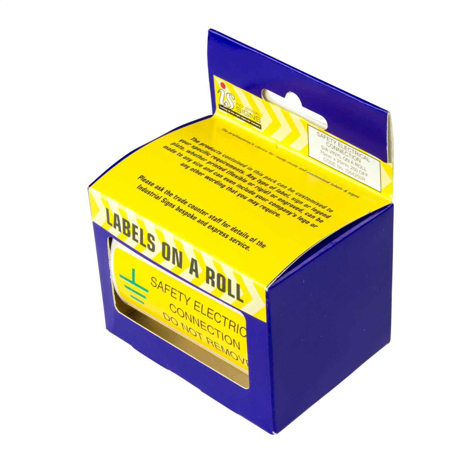 Industrial Signs 75mm x 25mm Electrical Connection Do Not Remove Label ...