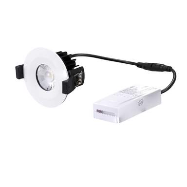 Integral LED 6W LED Fire Rated Dimmable Downlight Matt White 4000K ...