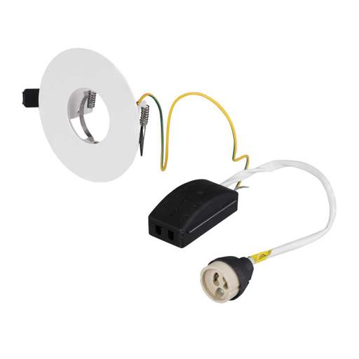 Integral LED Evofire GU10 Fire Rated 110mm Downlight IP65 Matt White ...