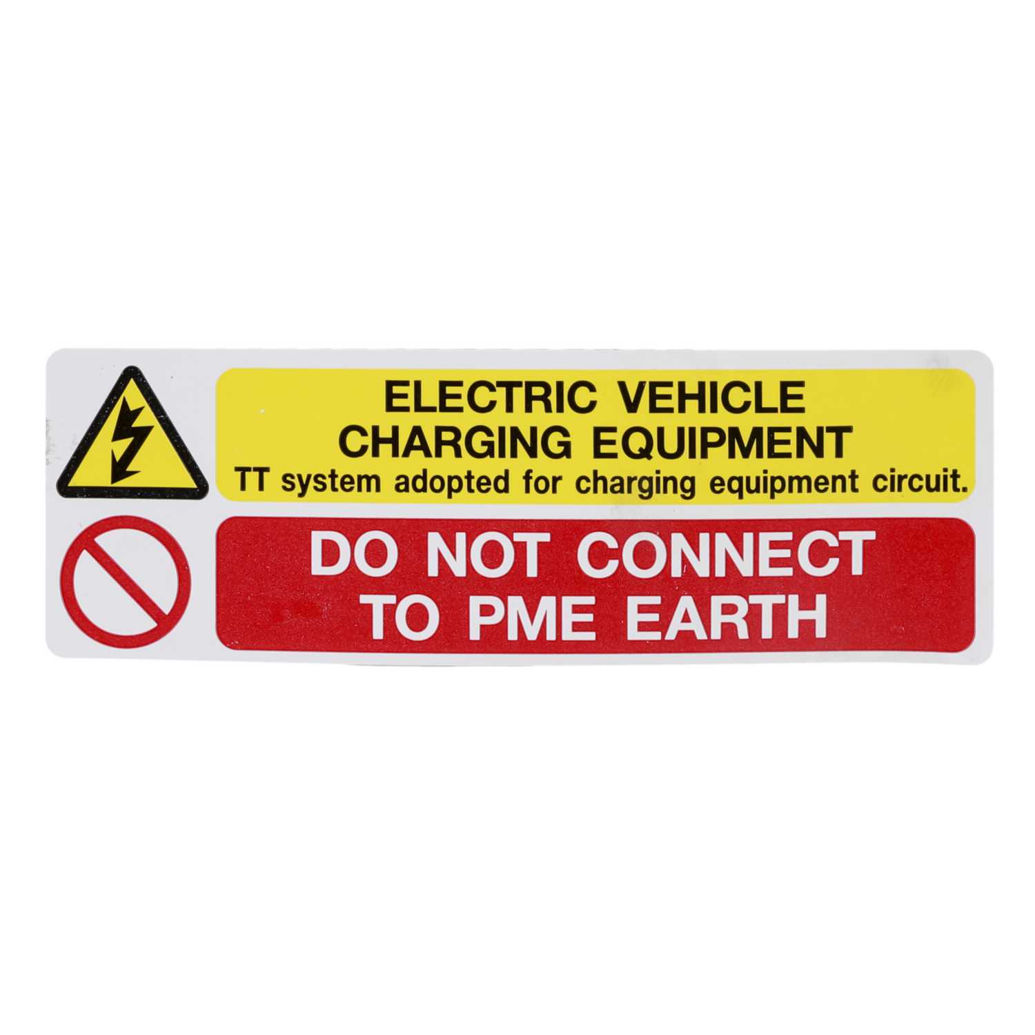 Industrial Signs 90mm x 30mm EV Charging Equipment Warning Label (Roll ...