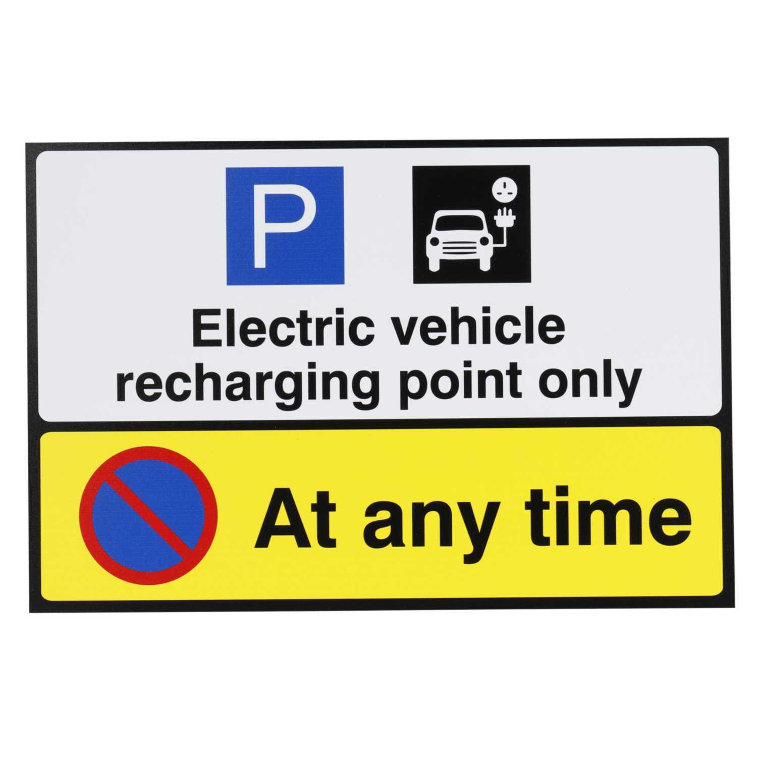 Industrial Signs Electric Vehicle Recharging Point Rigid Sign ...