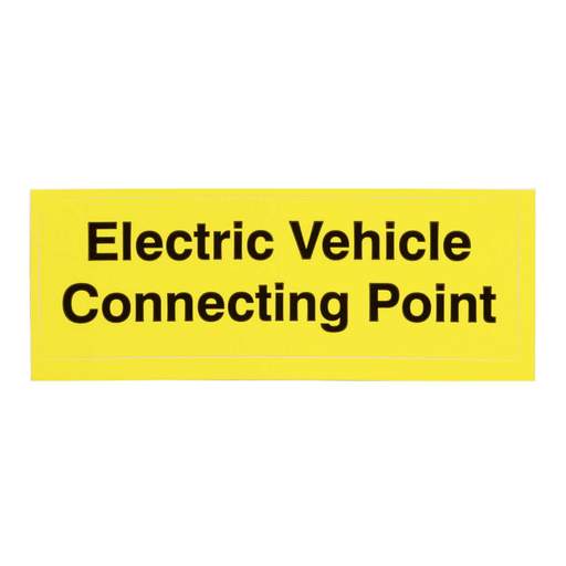 Industrial Signs 75mm x 25mm EV Connecting Point Label (Pack of 10 ...