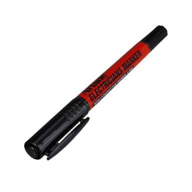 Industrial Signs Electricians 2 in 1 Bullet Marker Pen Black (CE12512MP ...