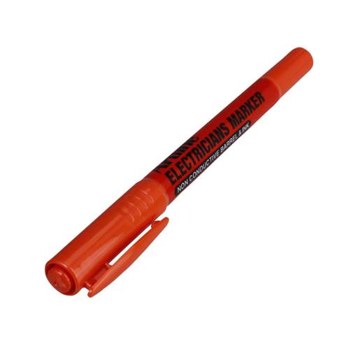 Industrial Signs Electricians 2 in 1 Bullet Marker Pen Orange ...