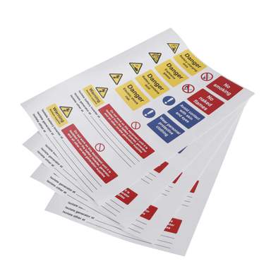 Industrial Signs Battery Solar Labels (5 sheets of 3 labels) (CE16205SA ...