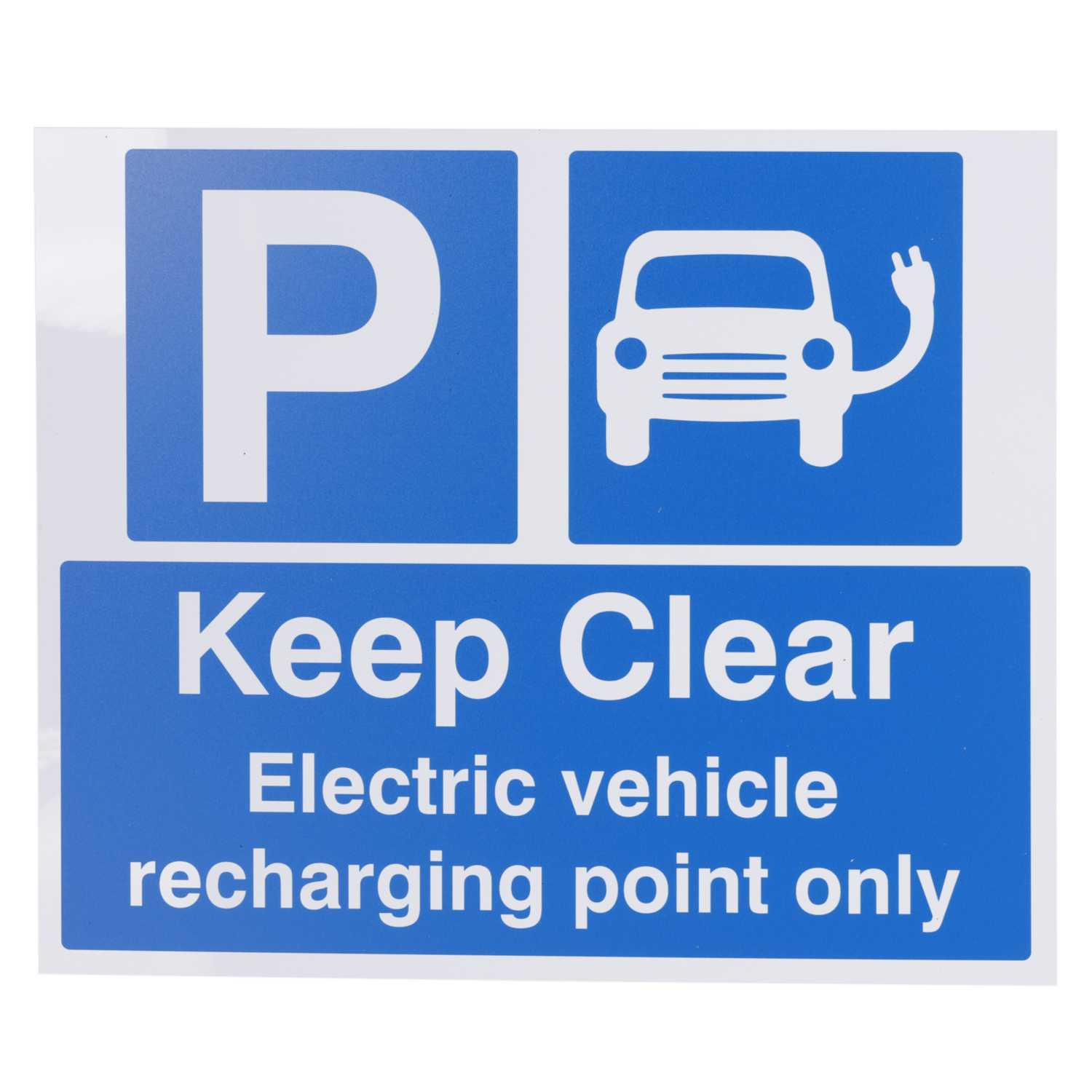 Industrial Signs Keep Clear Electric Vehicle Recharging Point Only ...