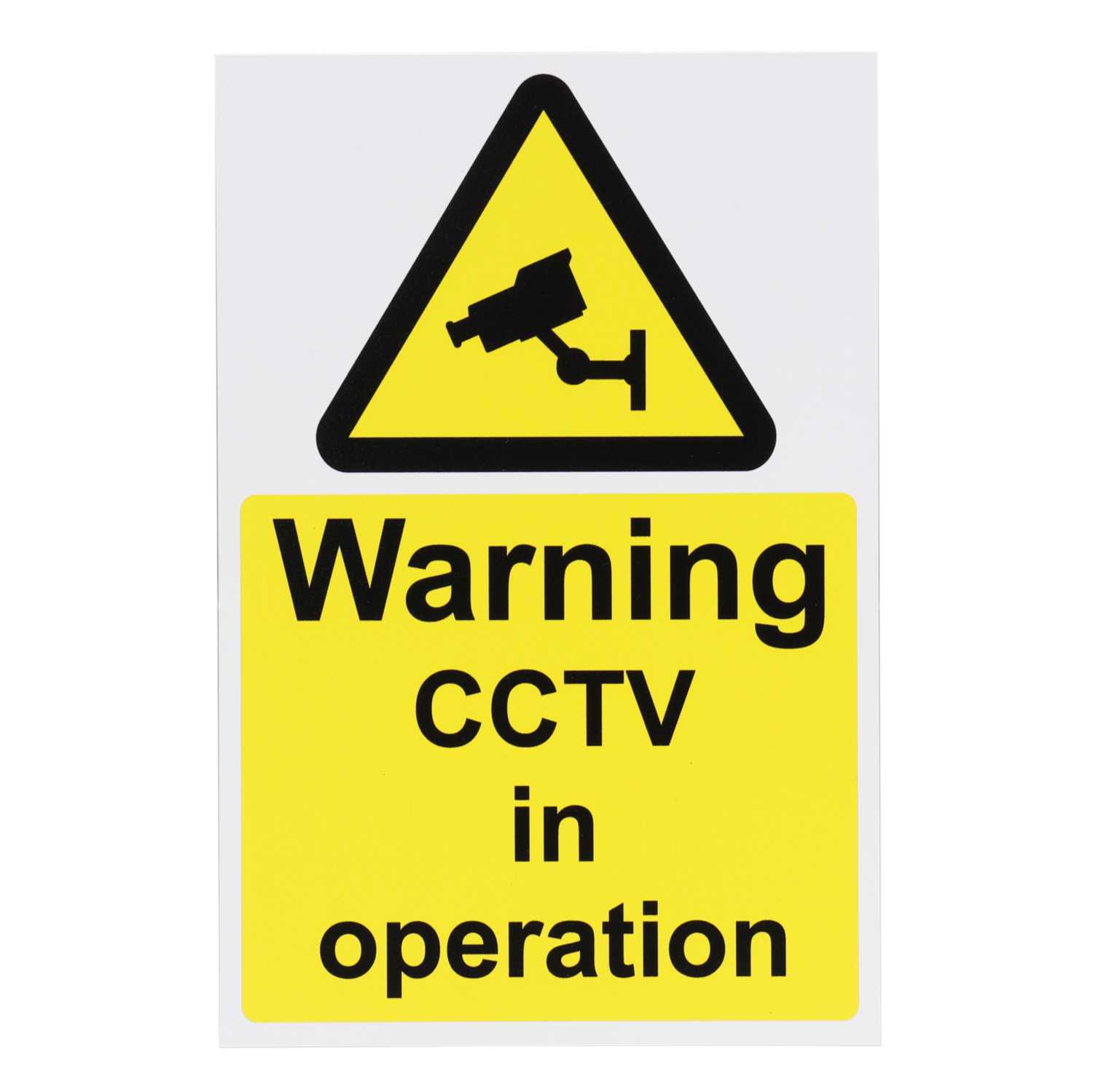 Industrial Signs Warning CCTV In Operation Rigid Sign (CE9701RP) | CEF