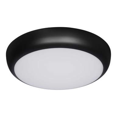 JCC RadiaLED Rapid Pro 12W / 18W Tri-Colour Round Bulkhead Black Rim ...