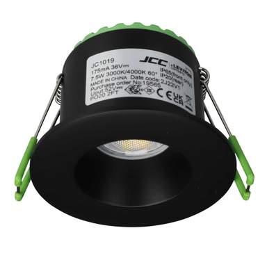 JCC V50 Pro Anti-Glare 7.5W LED Fire Rated Colour Selectable Downlight ...