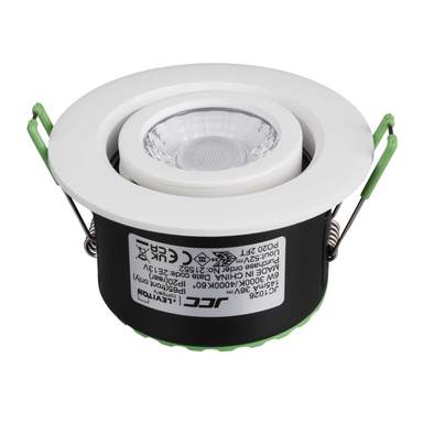 JCC V50 Pro 7.5W LED Fire Rated Colour Selectable Dimmable Tilt ...