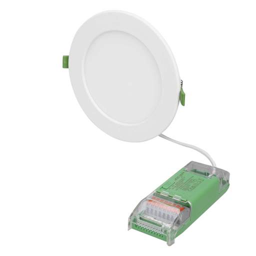 JCC Skydisc 8W / 12W LED 170mm Tri-Colour Dimmable Downlight White IP65 ...