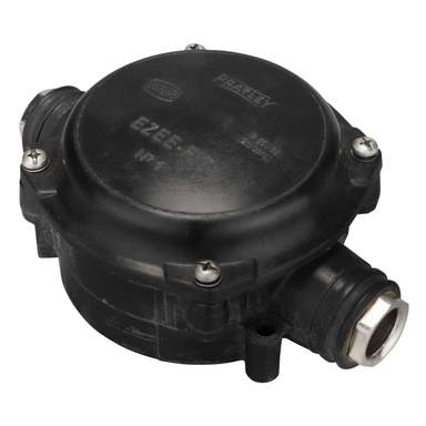 Pratley Ezee-Fit 25mm Size 1 Plastic Atex 2 Way Junction Box Black IP68 ...