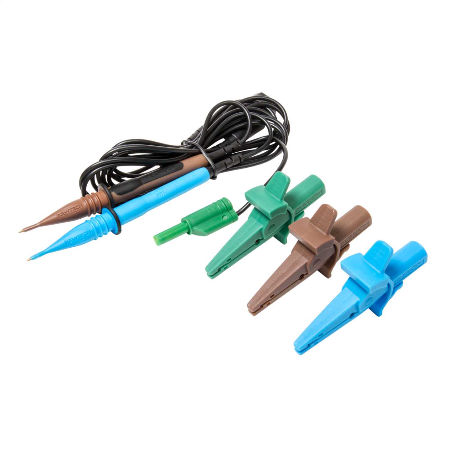 Kewtech 3 Wire Fused Test Lead Set with IEC Plug (ACC016E) | CEF