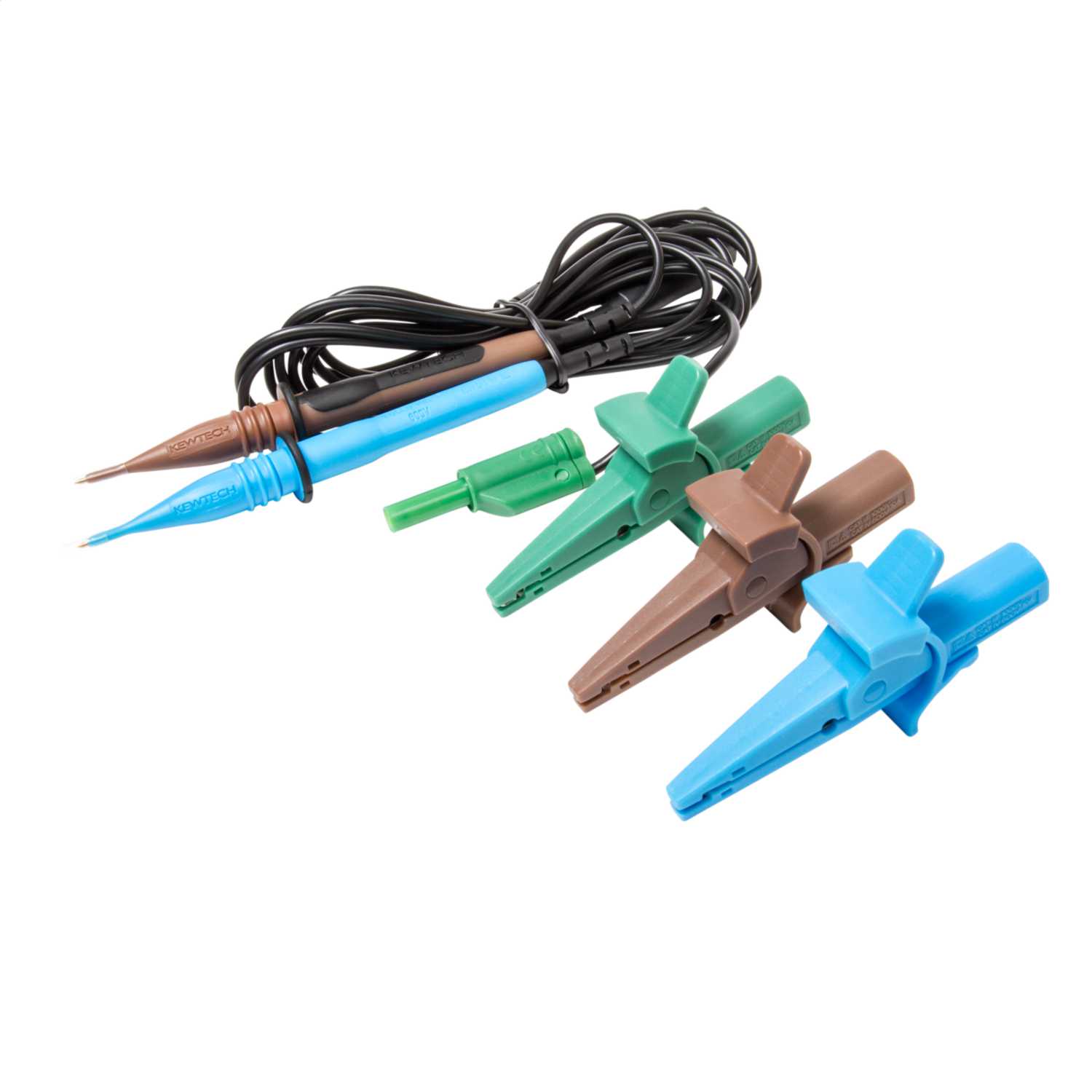 Kewtech 3 Wire Fused Test Lead Set with IEC Plug (ACC016E) | CEF