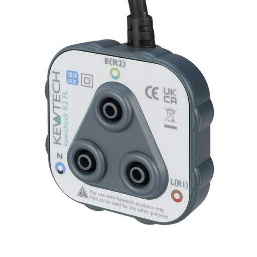 Kewtech R1 / R2 Socket Adaptor with Flying Lead (KEWCHCKR2FL) | CEF