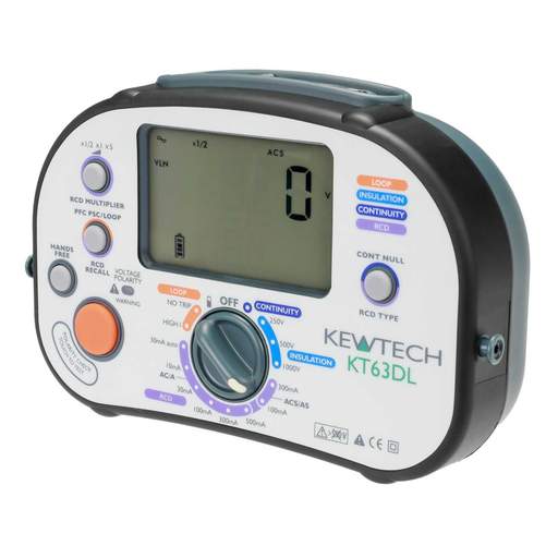 Kewtech KT63DL 5-in-1 Multifunction Installation Tester (KT63DL) | CEF